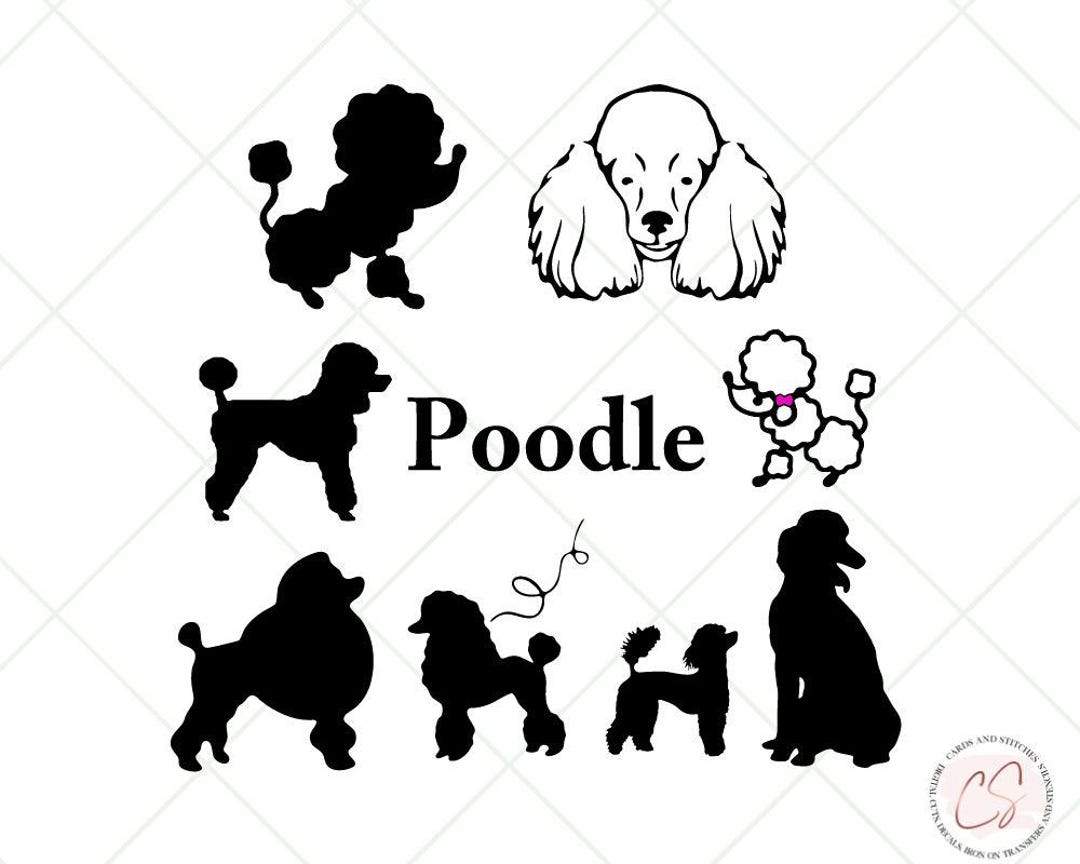 Poodles SVG and Clipart Bundle, Perfect for Making T-shirts, Hats and ...