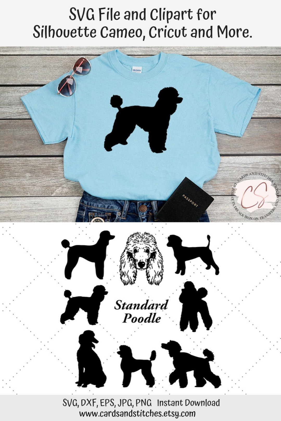 Standard Poodle SVG and Clipart Bundle Great for Sublimation - Etsy Ireland