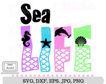 Ocean life svg | Etsy