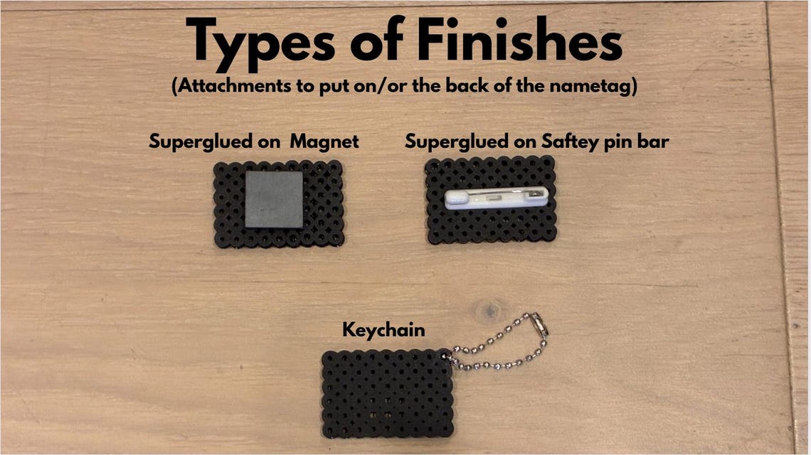 Customizable and Pre-designed Perler Beads Art Nametags - Etsy