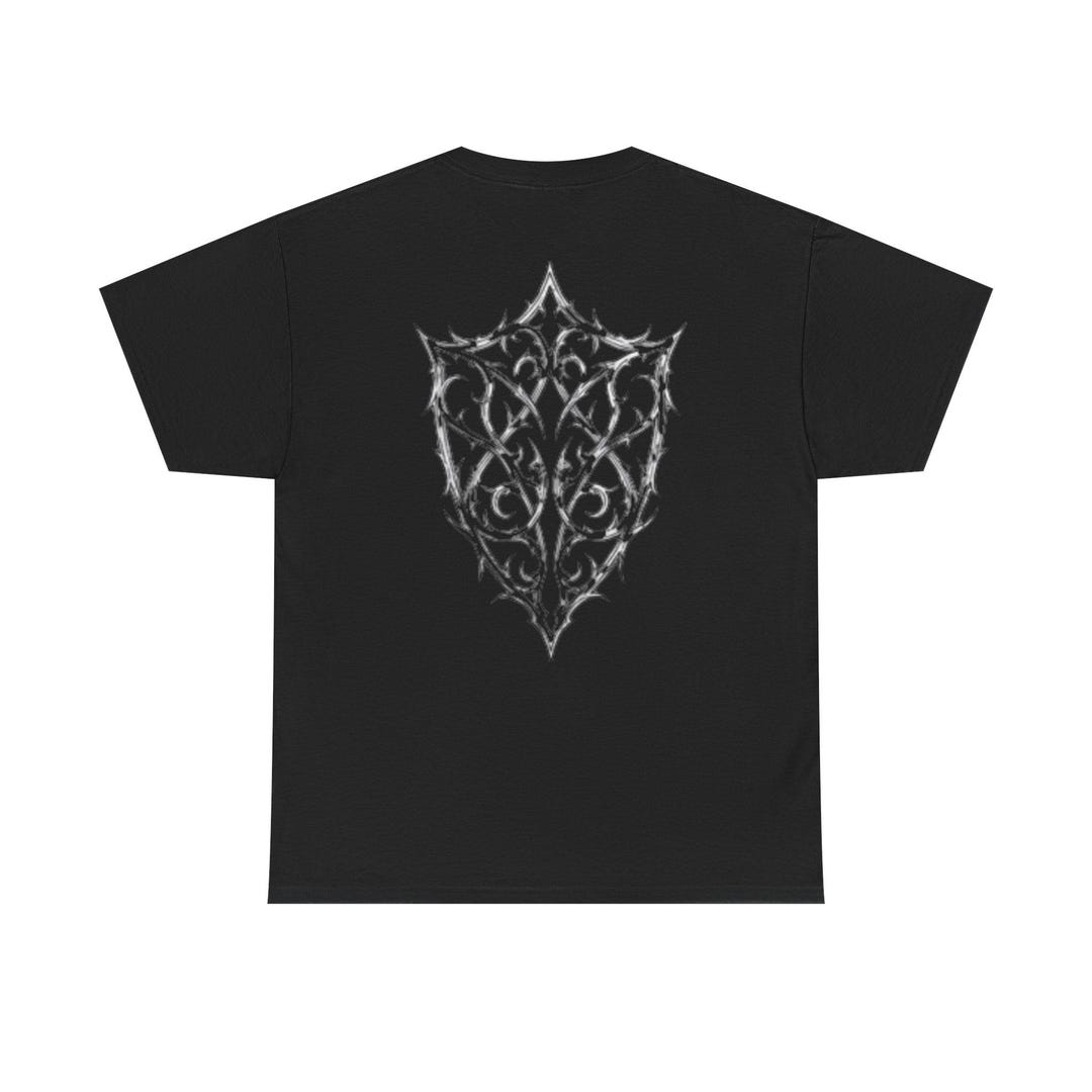 Ornamental Gothic Thorn Shield Tee | Intricate Back Graphic - Etsy