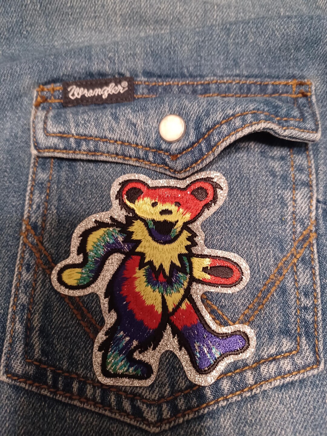 Grateful Dead Women’s Denim Duster XL – Upcycled Patched Jean Jacket ...