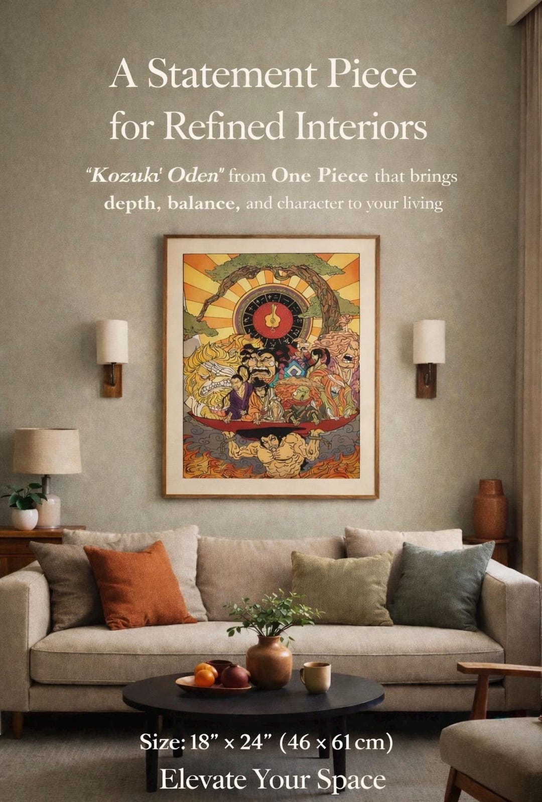 Kozuki Oden One Piece Poster L Legendary Samurai of Wano - Etsy
