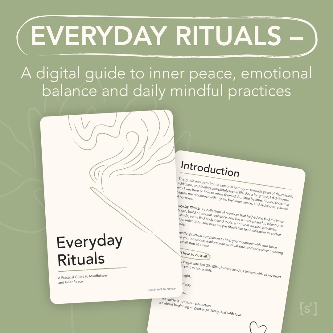 Everyday Rituals Self Care Guide PDF – Mindfulness Workbook for Inner ...