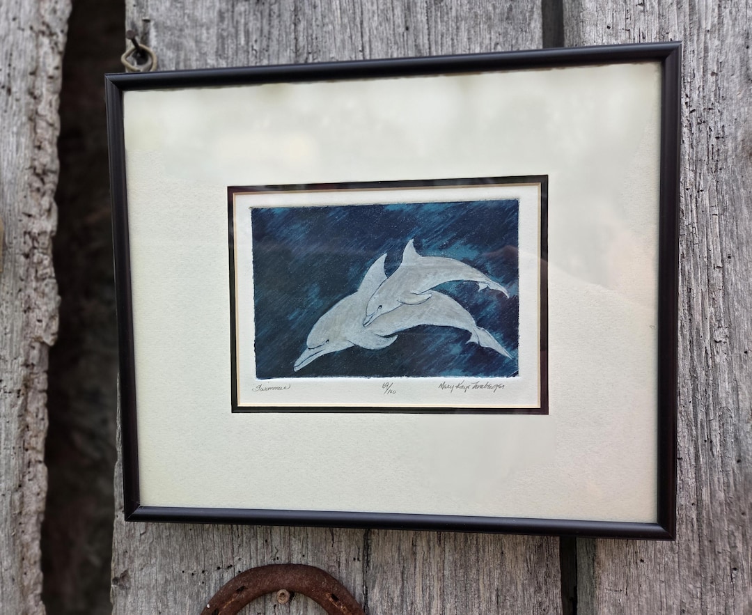 Swimmers, by Mary Kaye Umberger, Original Art Etching - Etsy
