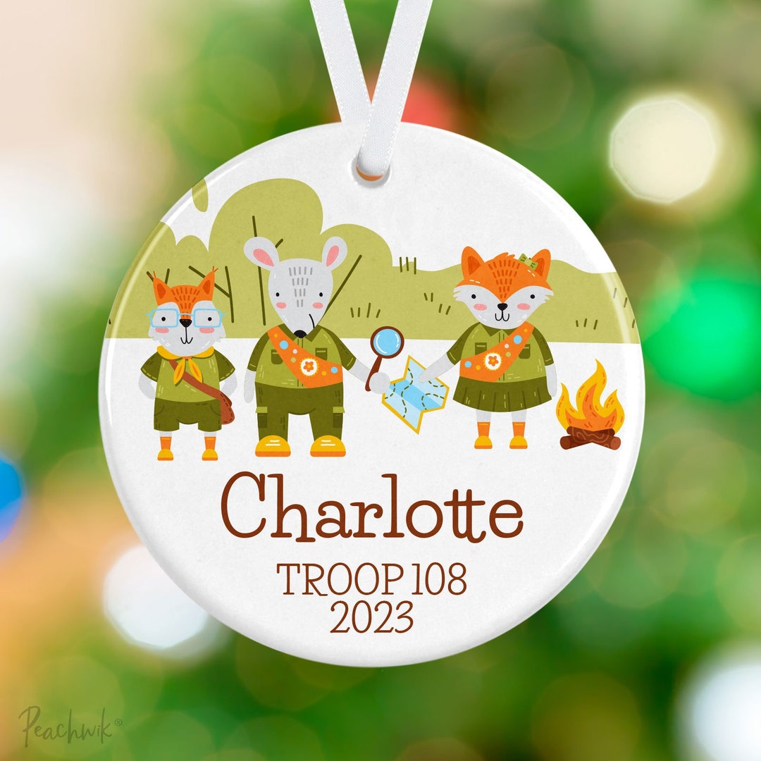 Troop Name Ornament Personalized Ornament Troop Leader Gift Ornament ...