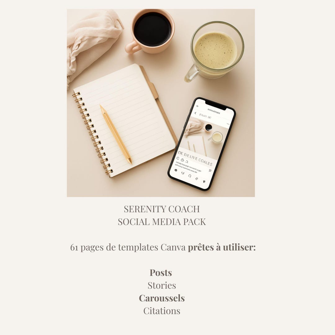 61 Instagram Templates | French | Posts, Carousels, Stories, Quotes ...
