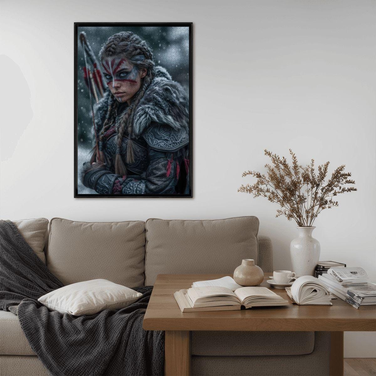 Viking Woman Warrior Wooden Jigsaw Puzzle 1000 Pieces – Epic Norse ...