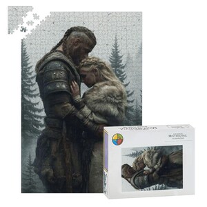 Viking Love Wooden Jigsaw Puzzle for Adults 1000pcs - Nordic Warrior ...