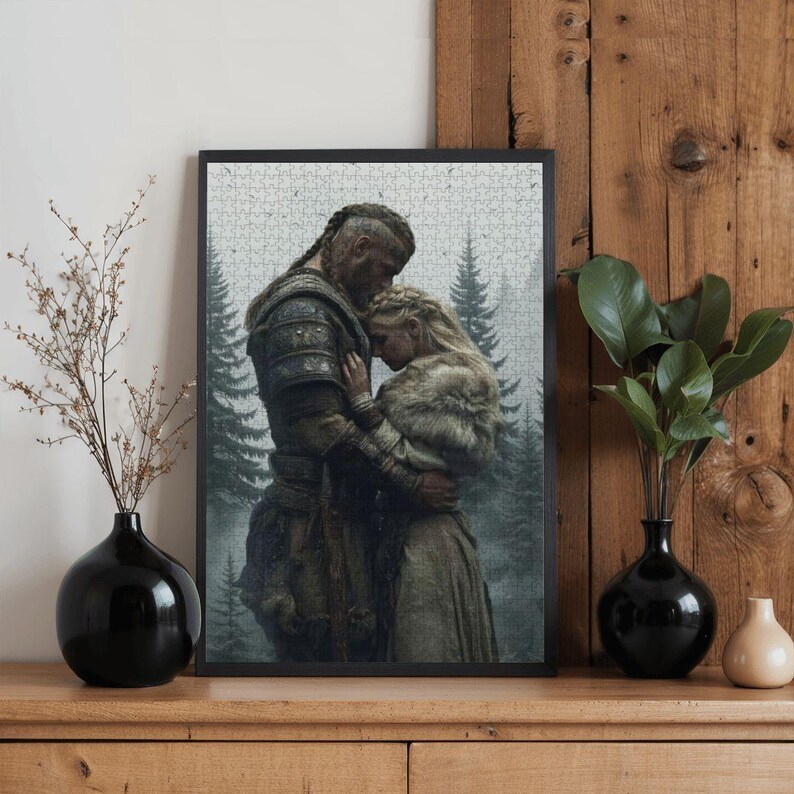 Viking Love Wooden Jigsaw Puzzle for Adults 1000pcs - Nordic Warrior ...