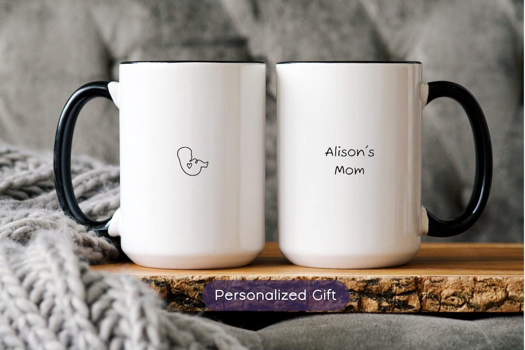 Personalised Minimal Baby Mug New Mama Gift Custom Baby Gifts Future ...
