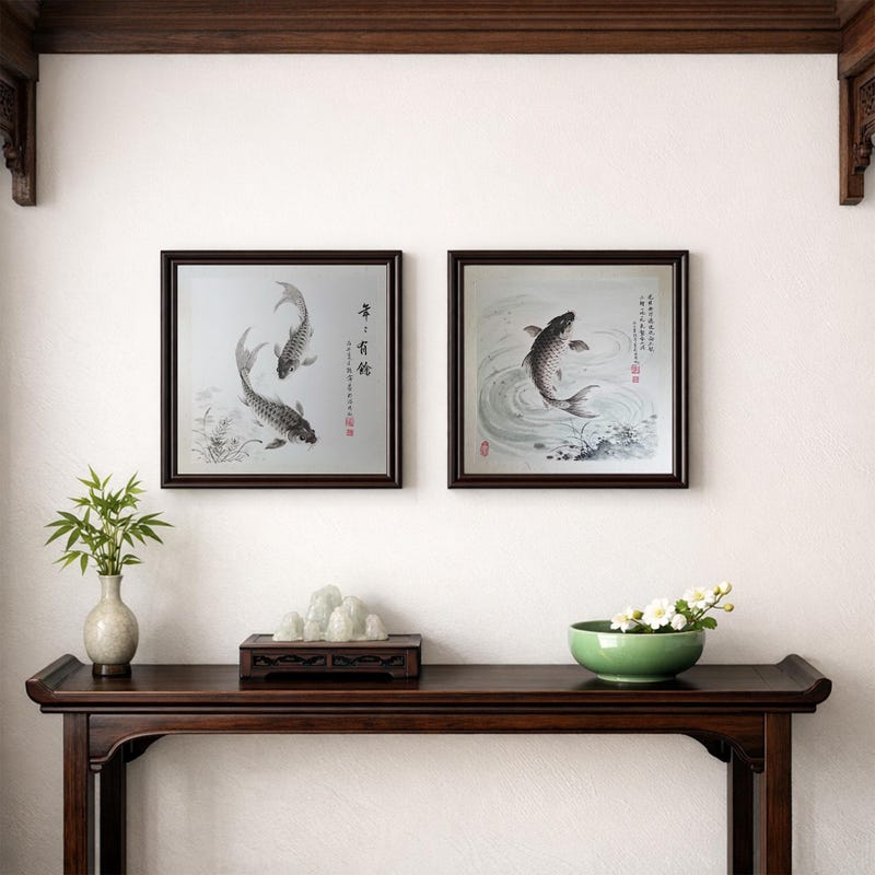 Koi Painting - Etsy UK