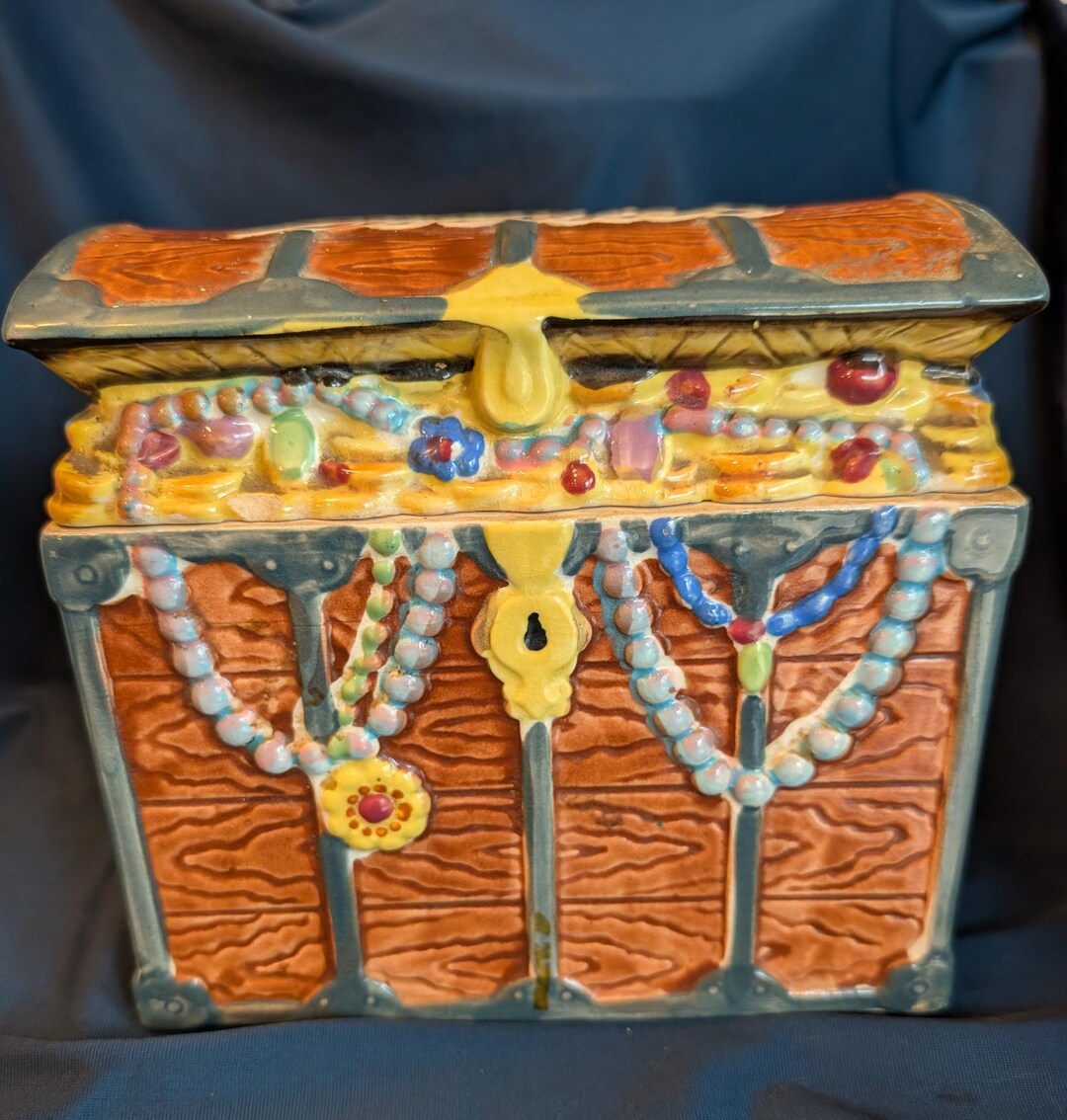 Rare Vintage Fred Roberts Pirate Treasure Chest Cookie Jar - Etsy