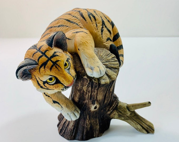 Vintage Ceramic Tiger Figurine Tiger Cub by Andrea Tiger Statue Tiger ...