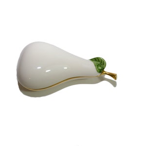 Vintage Porcelain Pear Box Pear Ring Box Keepsake Box Engagement Ring ...