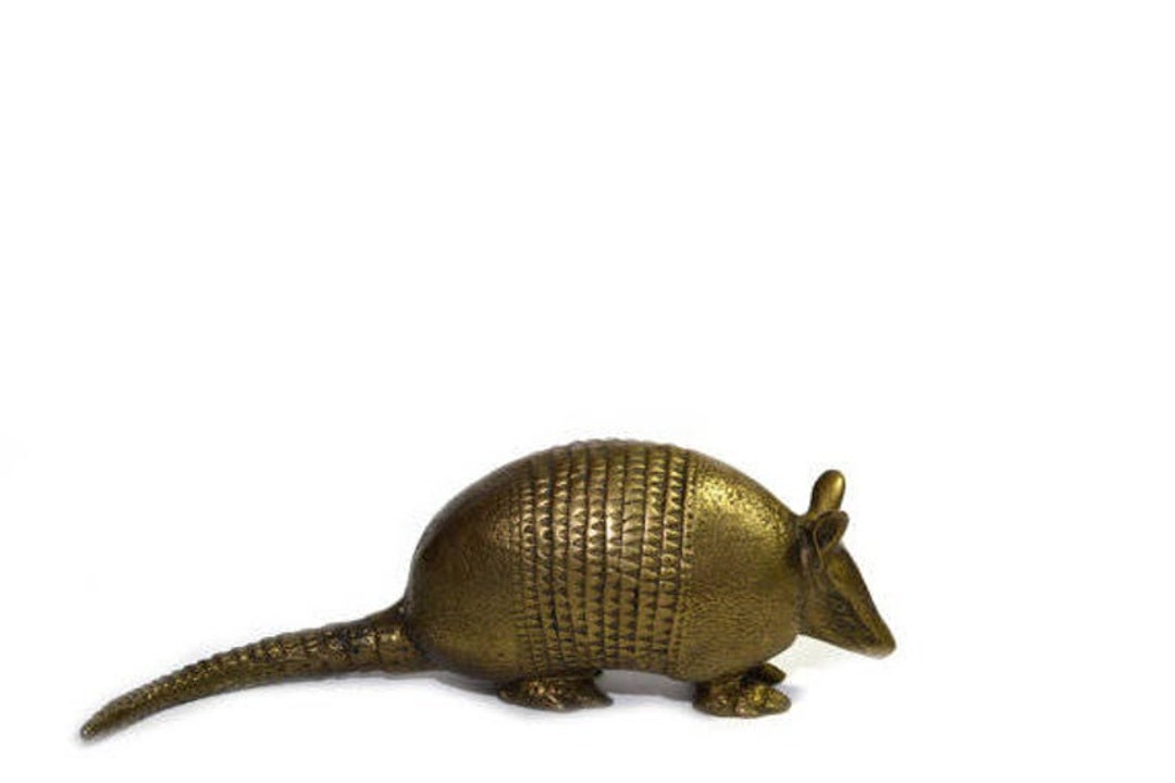 Brass Armadillo Gold Armadillo Southwestern Decor Armadillo Statue ...