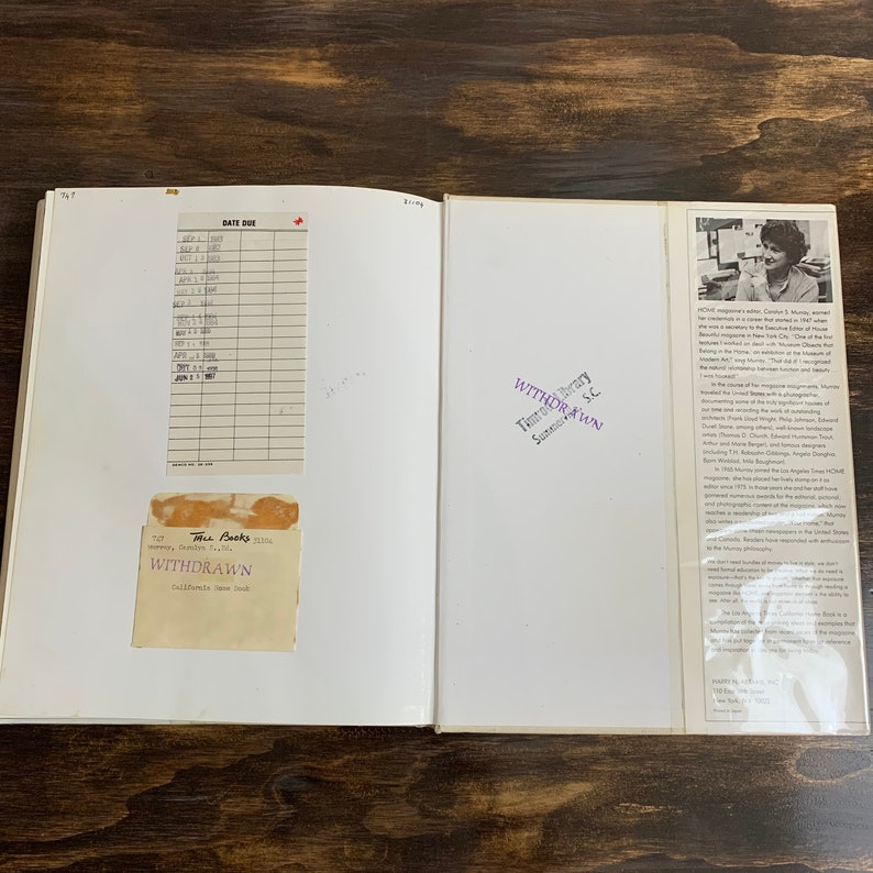 Vintage Interior Design Book California Home Book Los Angeles - Etsy