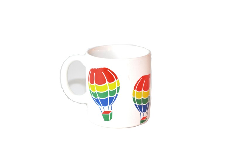Coffee Cup Hot Air Balloons Coffee Cup Rainbow Mug Hot Air - Etsy