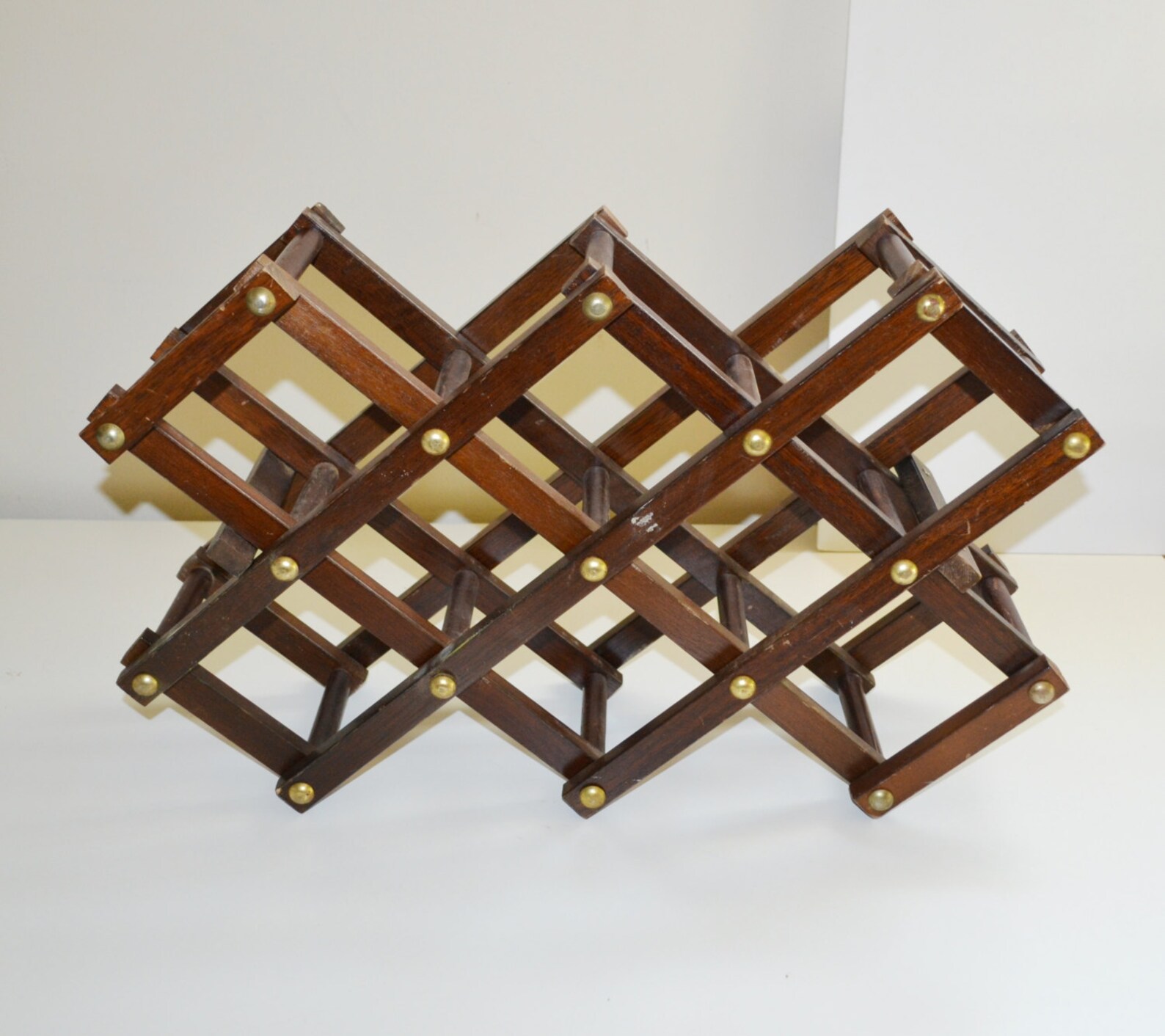 Vintage Wine Rack Wooden Wine Rack Accordion Wine Rack Folding | Etsy