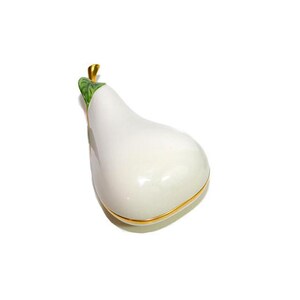 Vintage Porcelain Pear Box Pear Ring Box Keepsake Box Engagement Ring ...