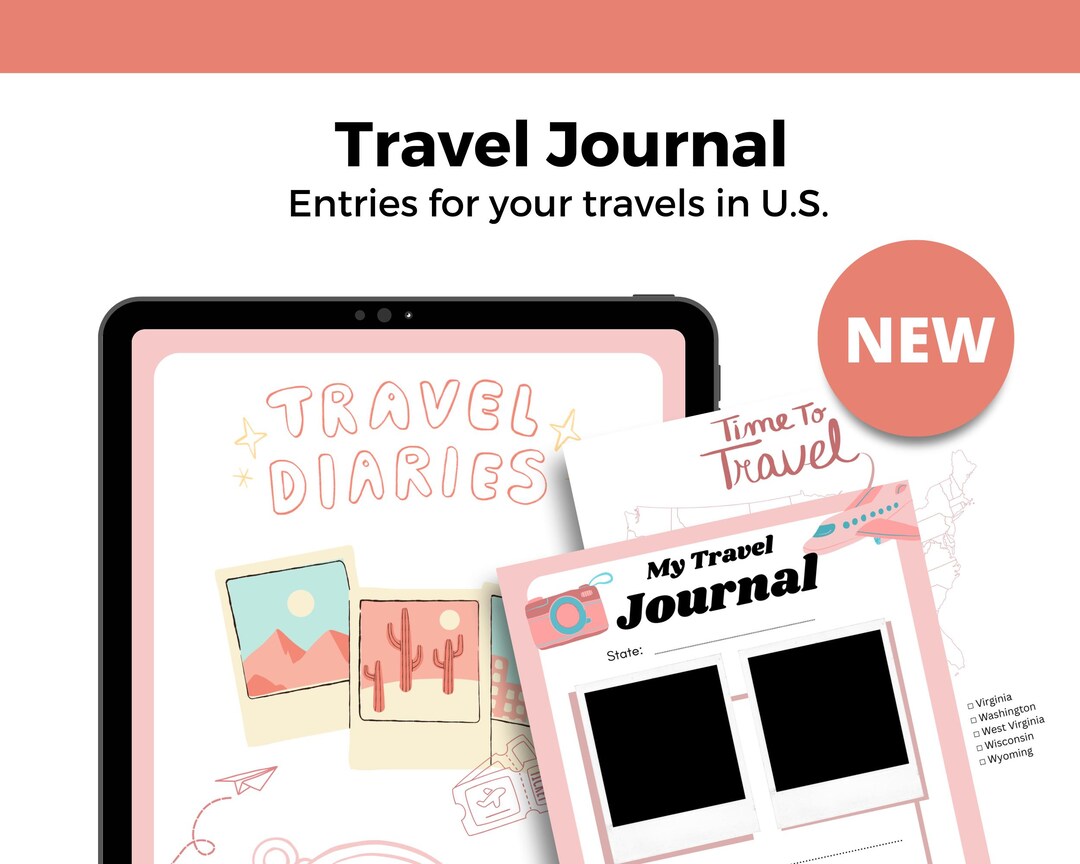 U.S. Travel Journal Digital Download | Goodnotes & Printable | USA ...