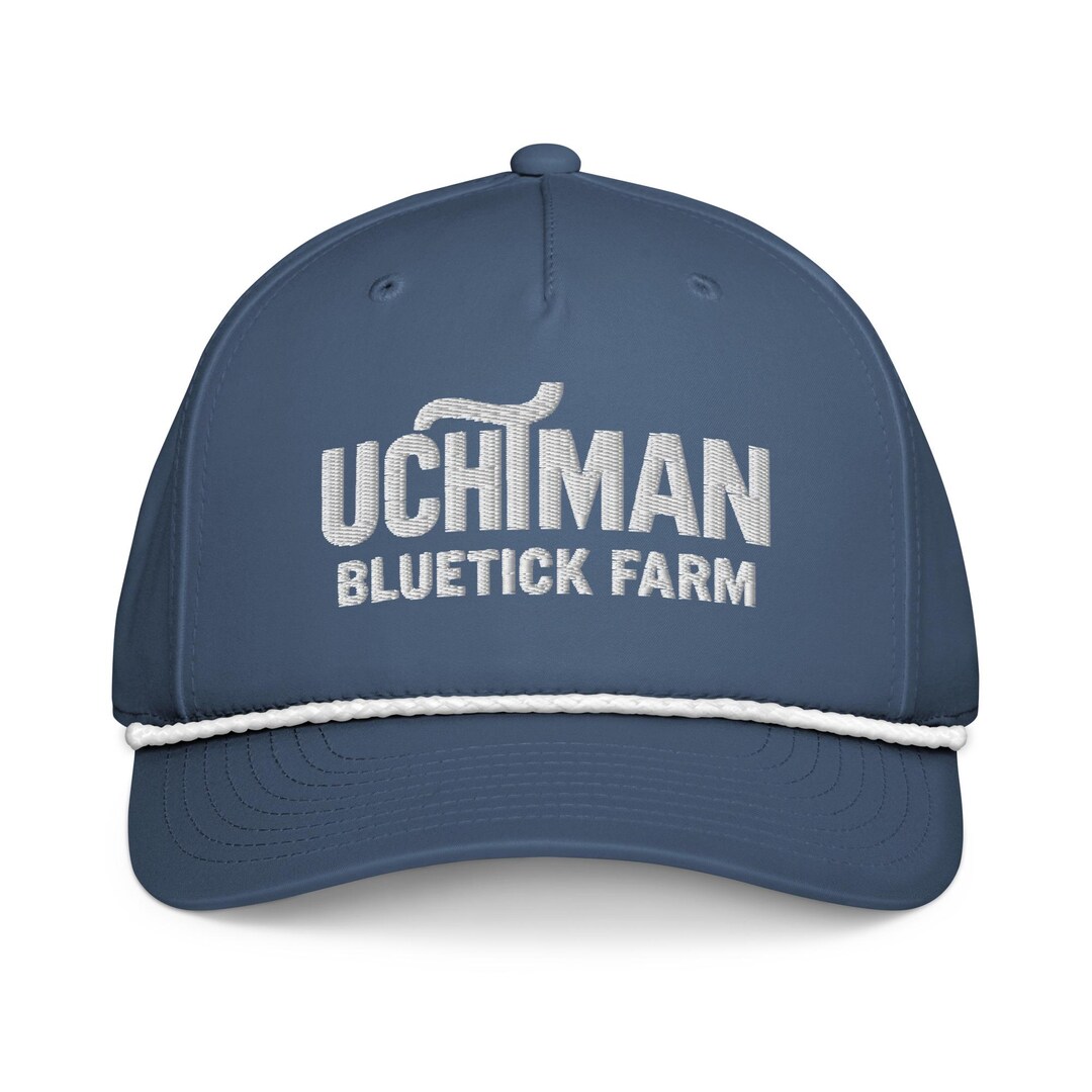 Uchtman Bluetick Farm Snapback – Classic Rope Hat With Hound Logo - Etsy