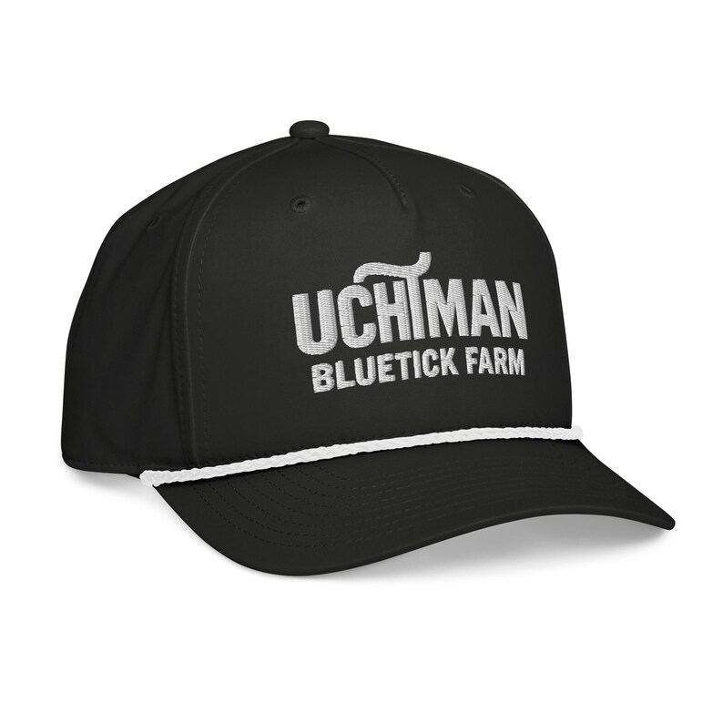 Uchtman Bluetick Farm Snapback – Classic Rope Hat With Hound Logo - Etsy