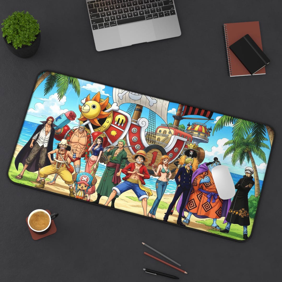 Luffy Desk Mat One Peace Self Made - Etsy