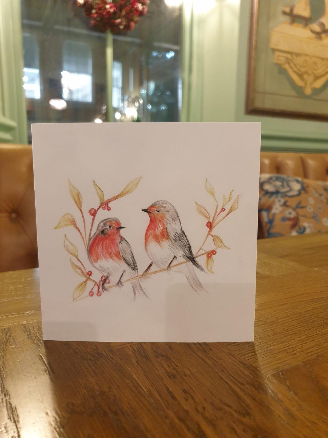 6 Handmade Robin Photo With Angel Logo on Back - Etsy