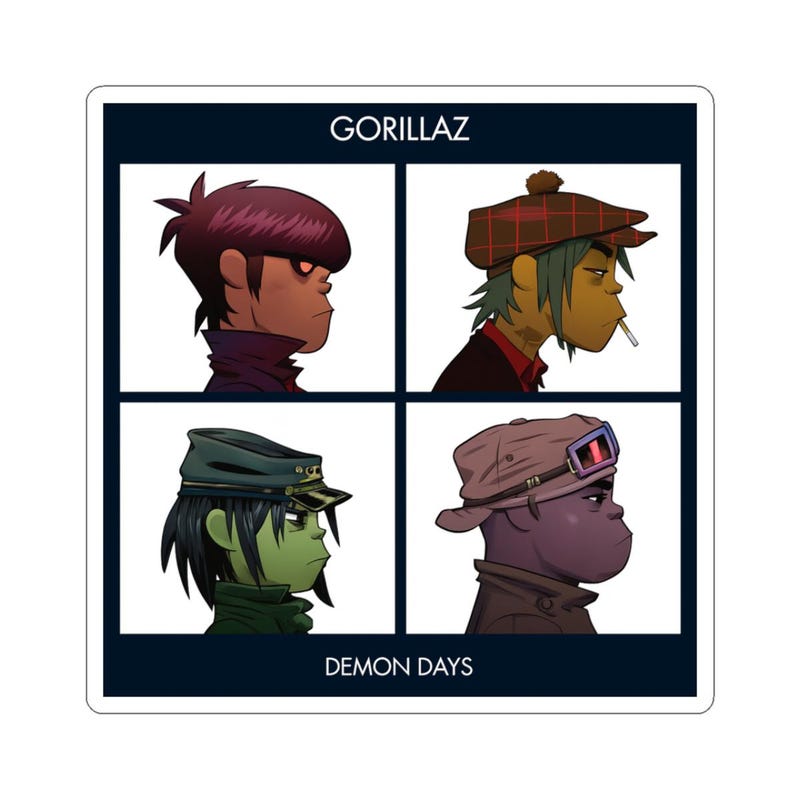 Gorillaz Stickers - Etsy