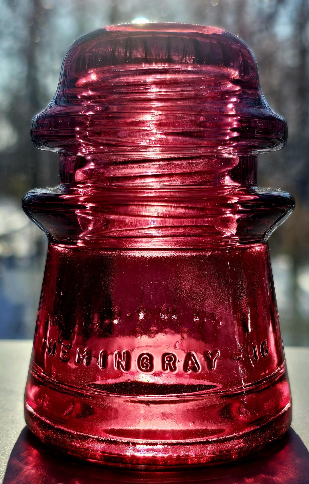 Stained Antique Hemingray-16 Glass Insulators From the 1940's. 8 ...