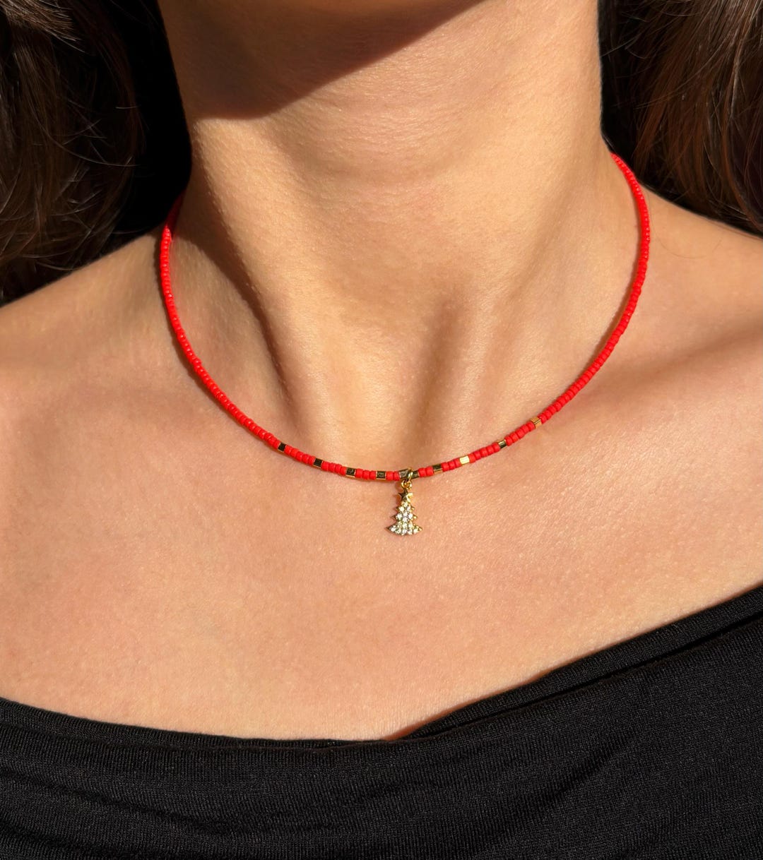 Handmade Coral Stone Necklace, Christmas Gifts for Her , Gemstone ...