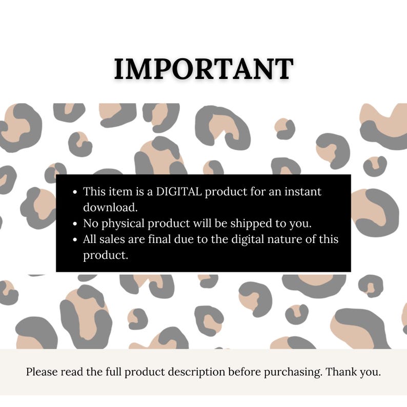 2026 Leopard Digital Planner | Goodnotes iPad Planner (PDF) - Etsy