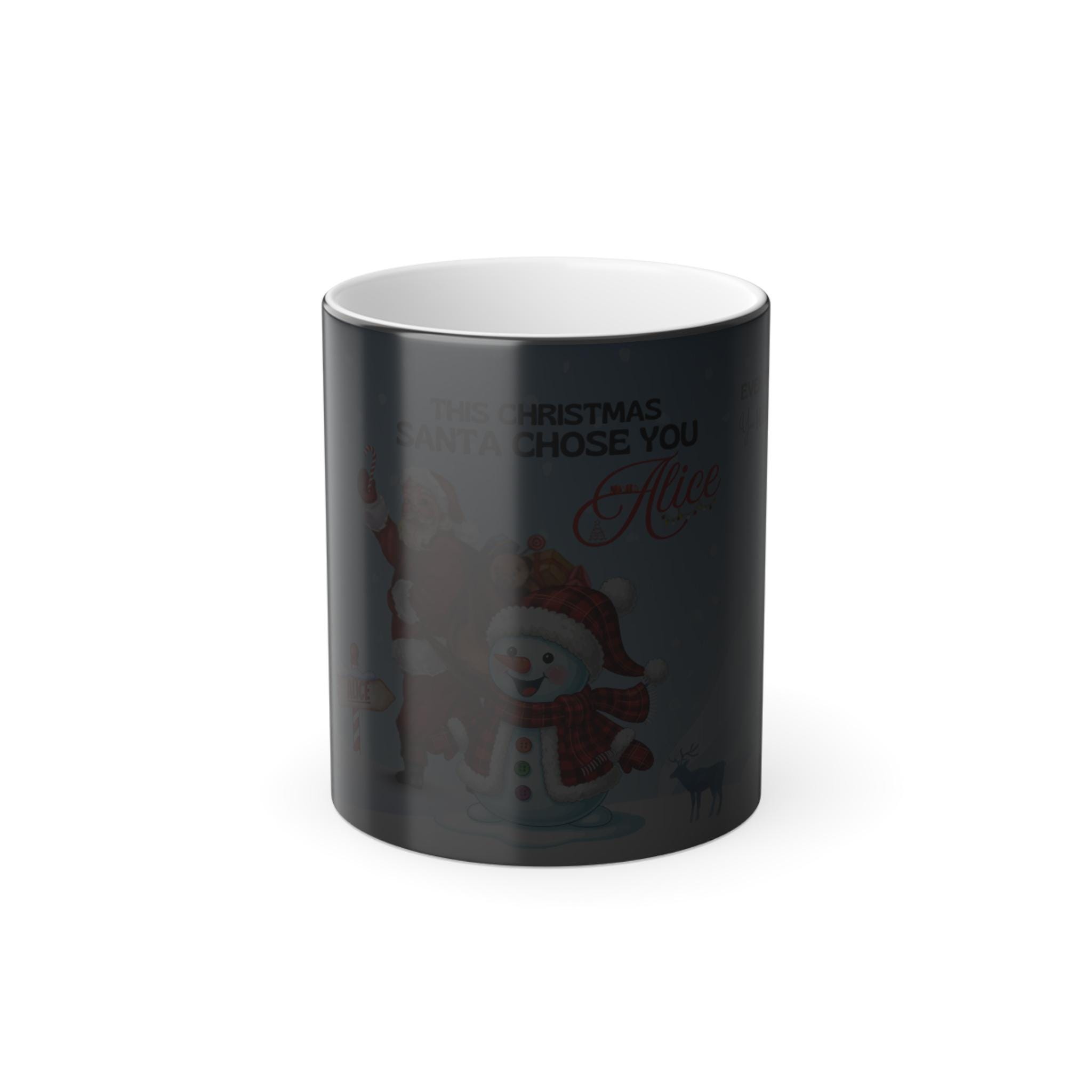 Personalized Christmas Mug, Custom Name, Color Changing Mug - Etsy