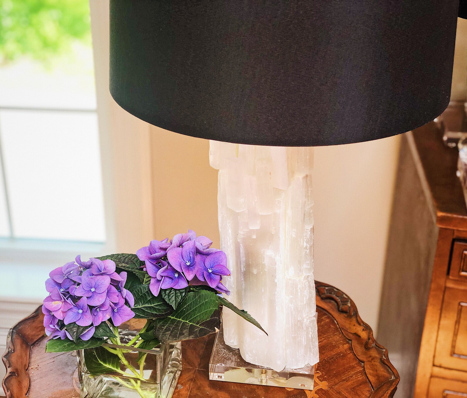 Selenite Table Lamp Crystal Lamp Selenite Crystal Lamp - Etsy Canada