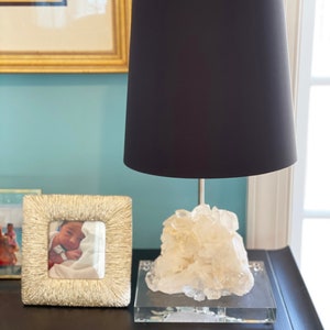 Quartz Table Lamp, Quartz Crystal Cluster Lamp, Lighting, Table Lamp ...