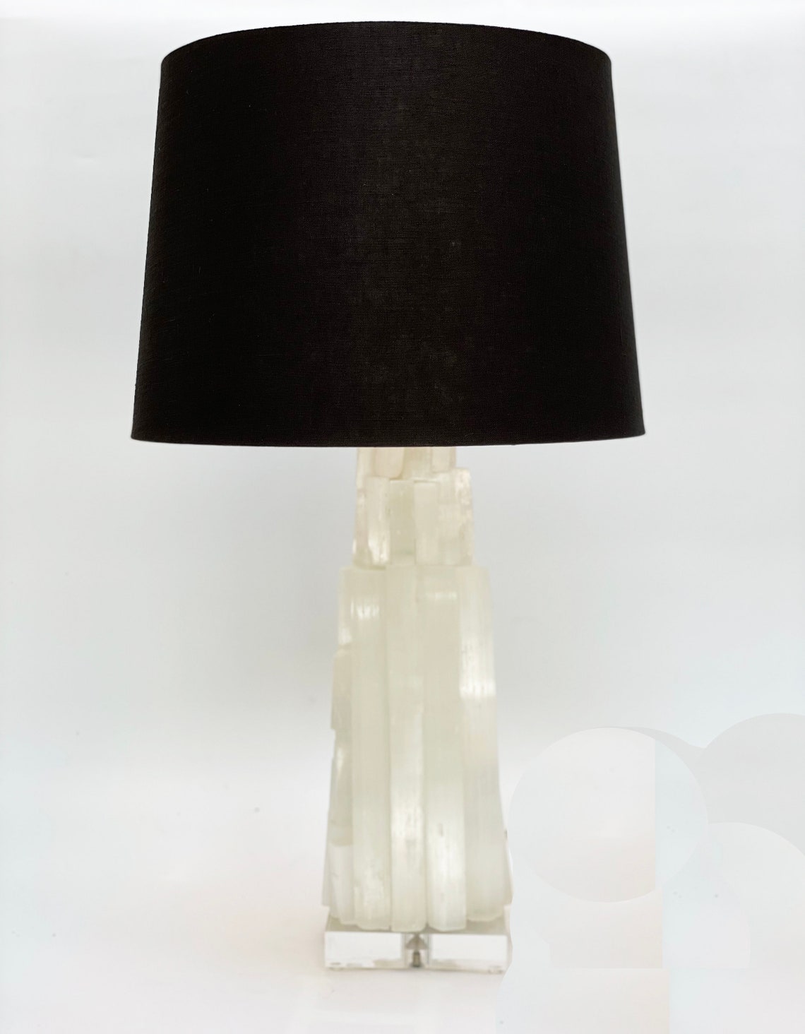 Selenite Table Lamp, Crystal Lamp, Selenite Crystal Lamp, Lighting ...