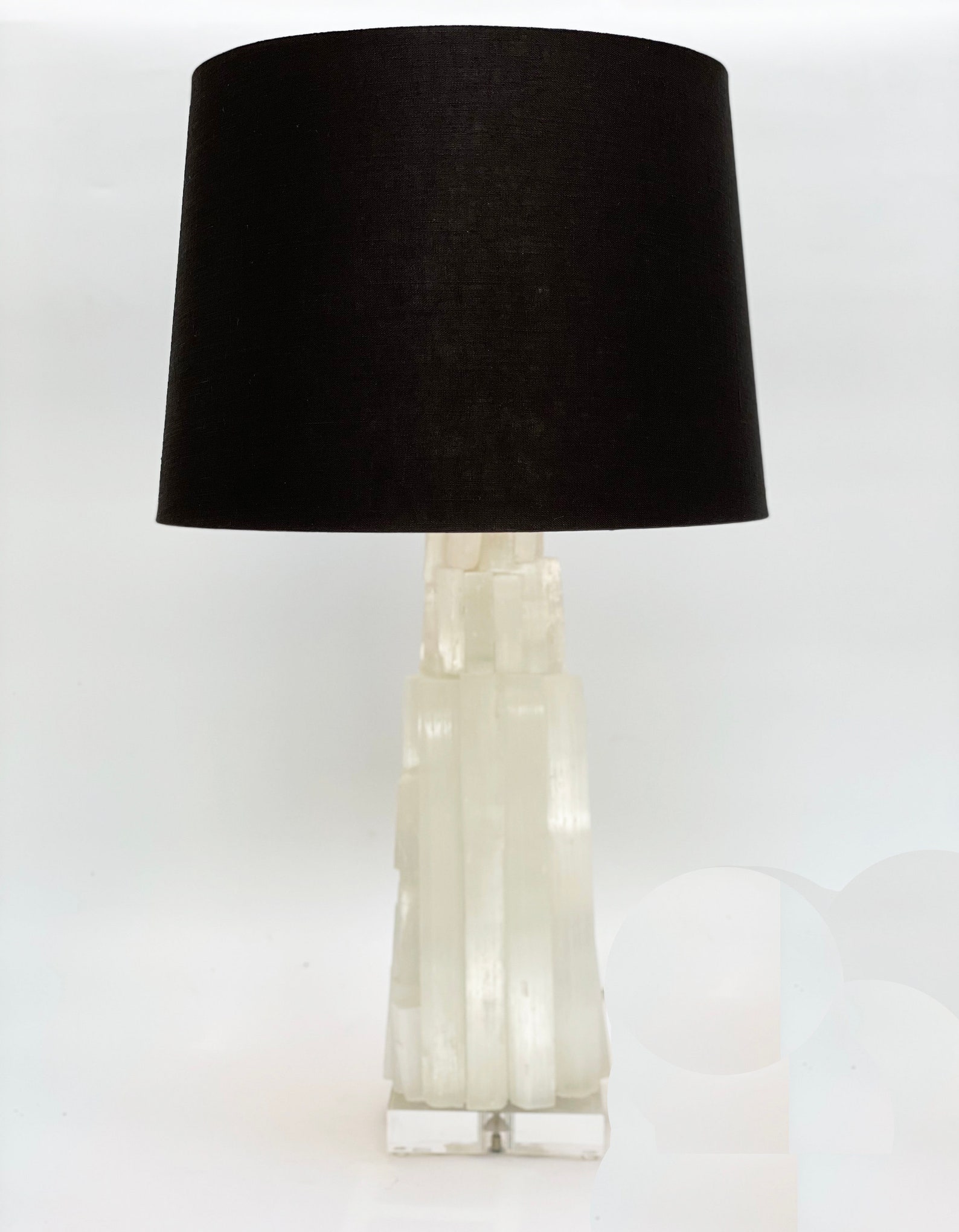Selenite Table Lamp, Crystal Lamp, Selenite Crystal Lamp, Lighting ...