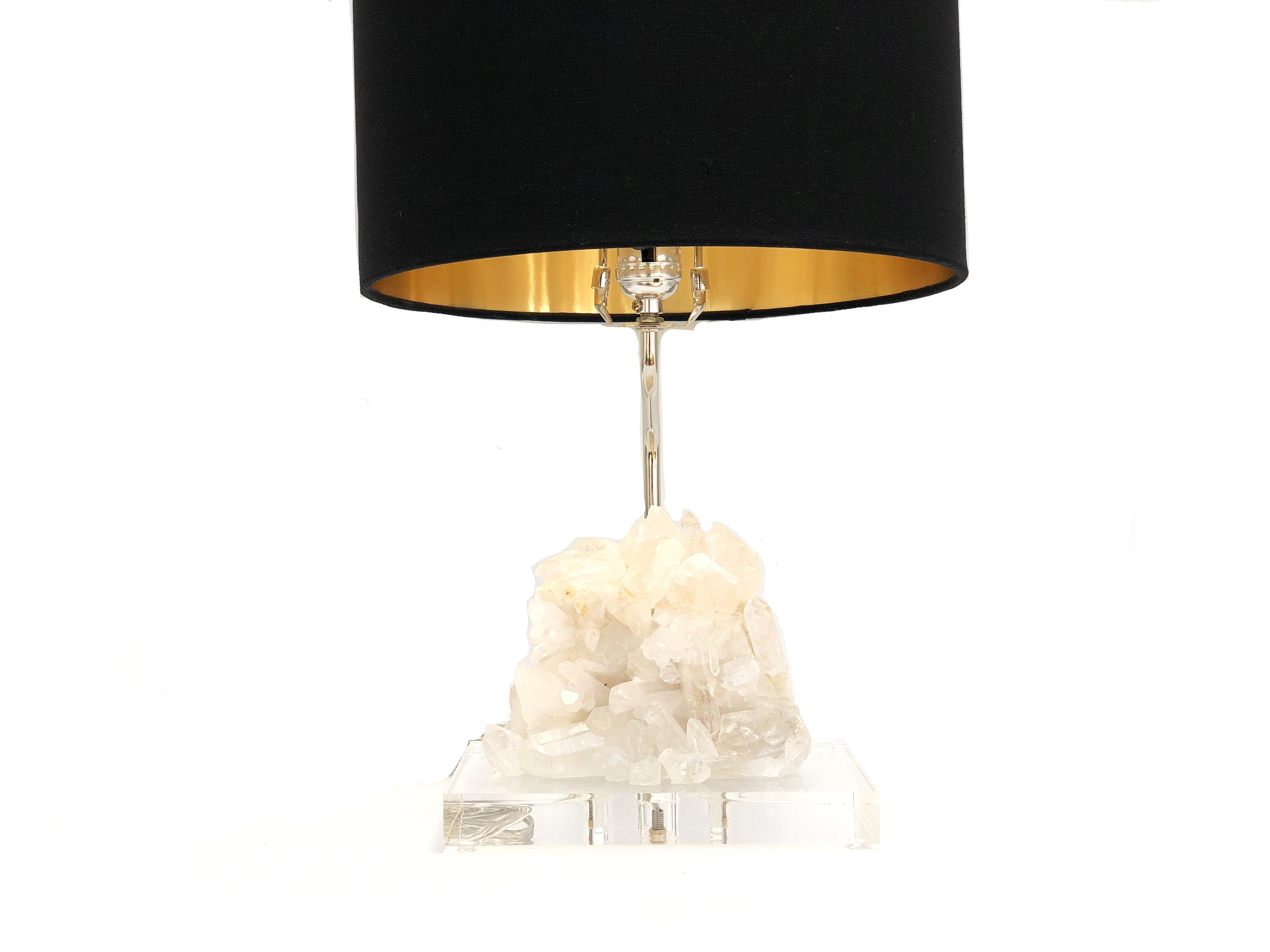 Quartz Table Lamp Quartz Crystal Cluster Lamp Lighting | Etsy