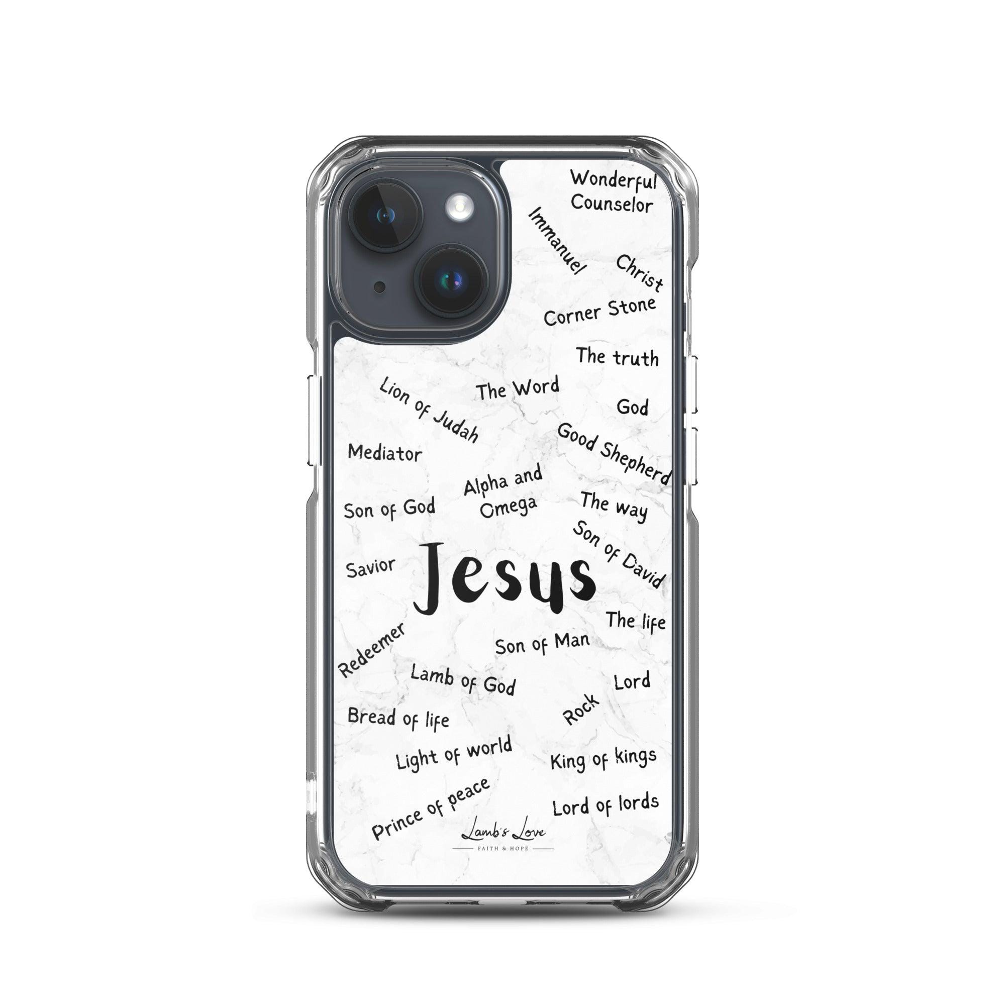 Christian iPhone Case, Marble Names of Jesus, Magsafe Compatible ...