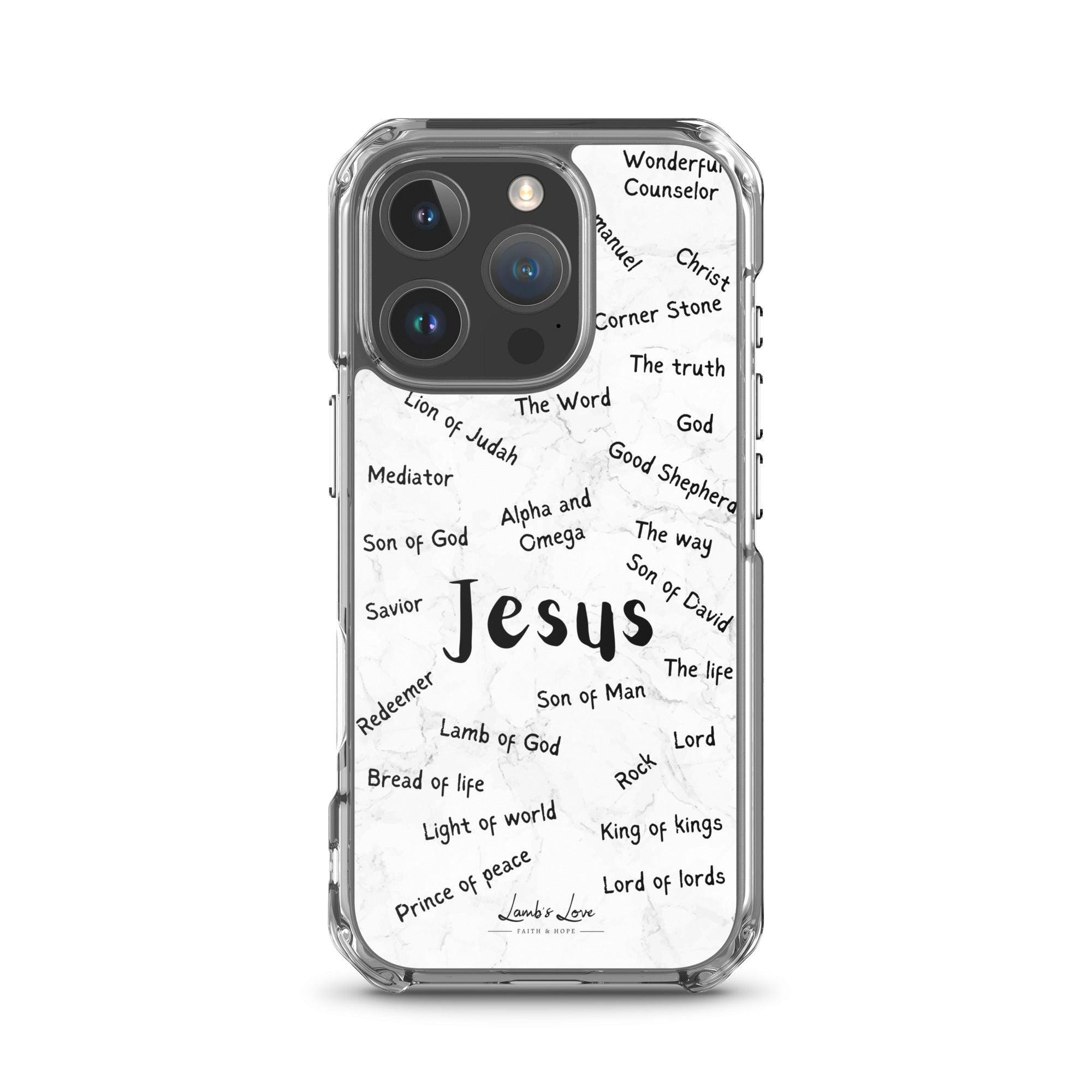 Christian iPhone Case, Marble Names of Jesus, Magsafe Compatible ...