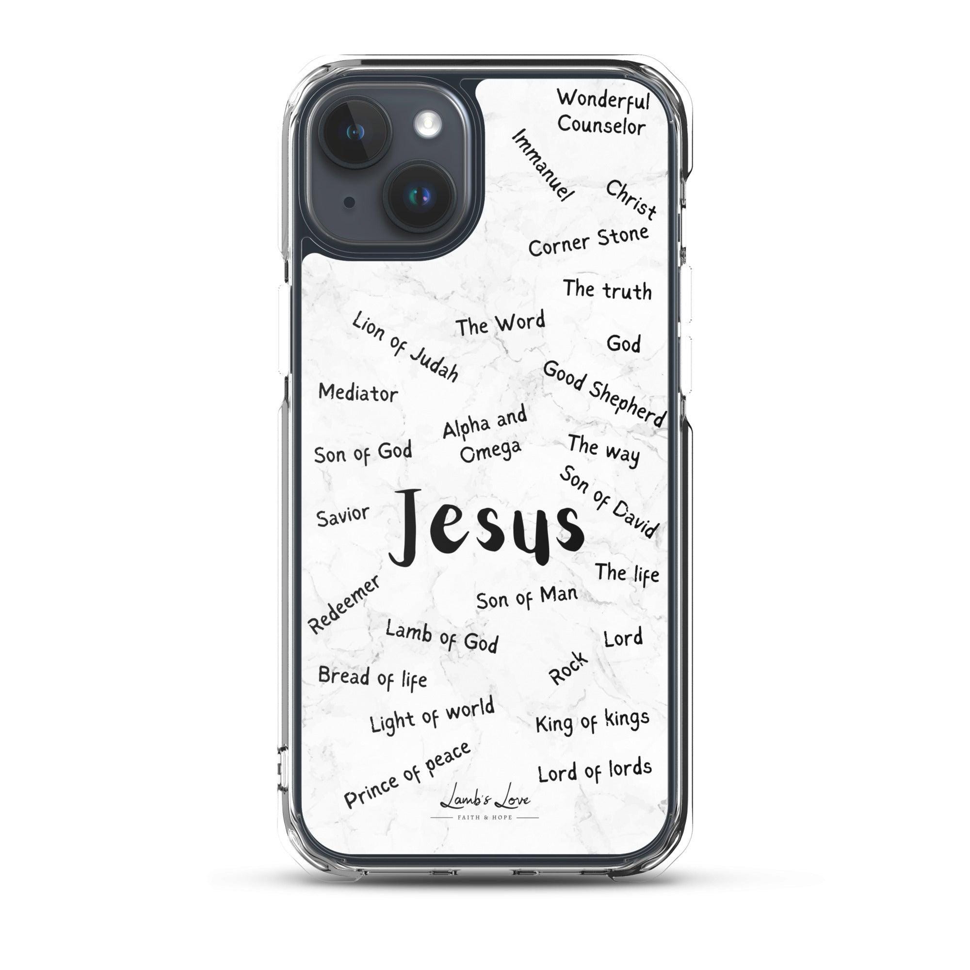 Christian iPhone Case, Marble Names of Jesus, Magsafe Compatible ...
