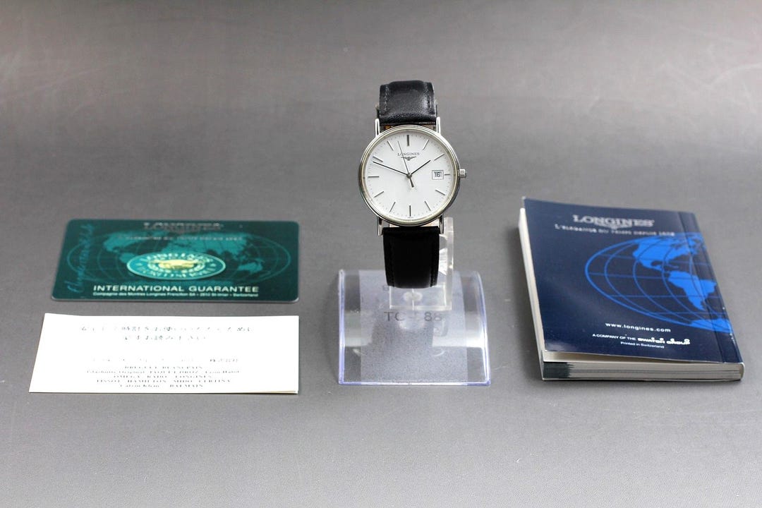 Near MINT W/paper Vintage LONGINES Grande Classique L4.720.4 Qz Men's ...