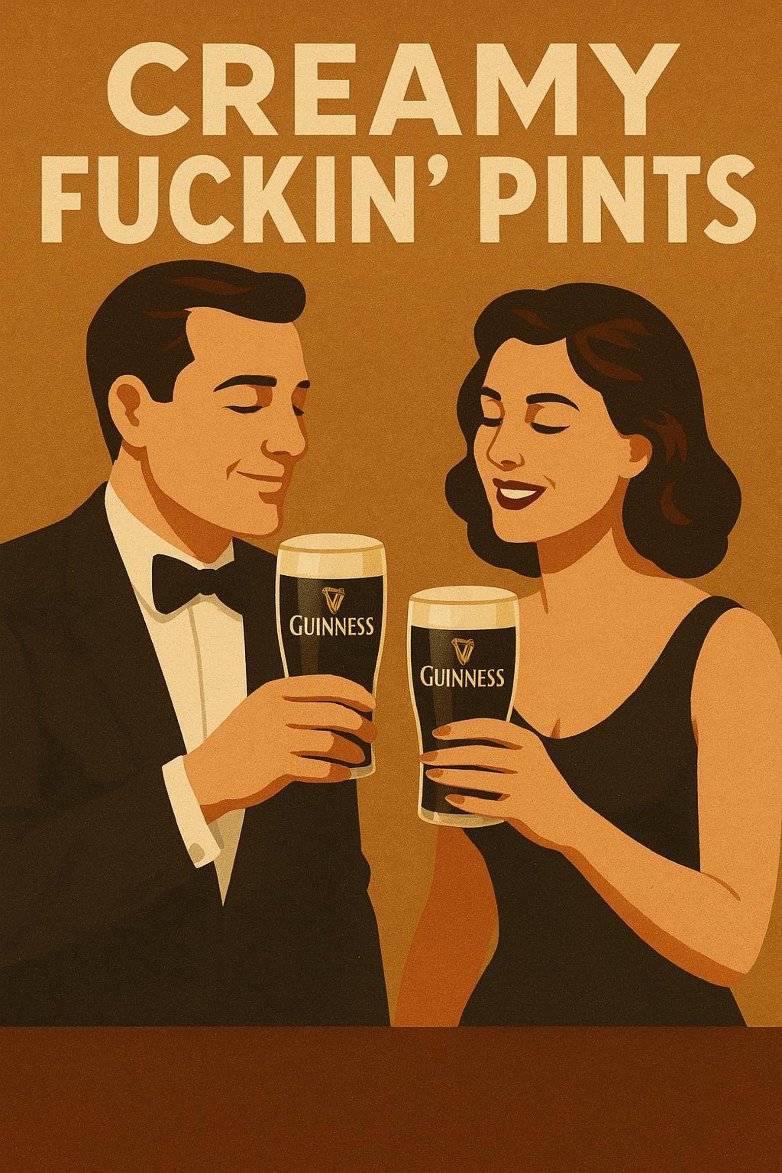 Guinness, Creamy Pints of Guinness. - Etsy
