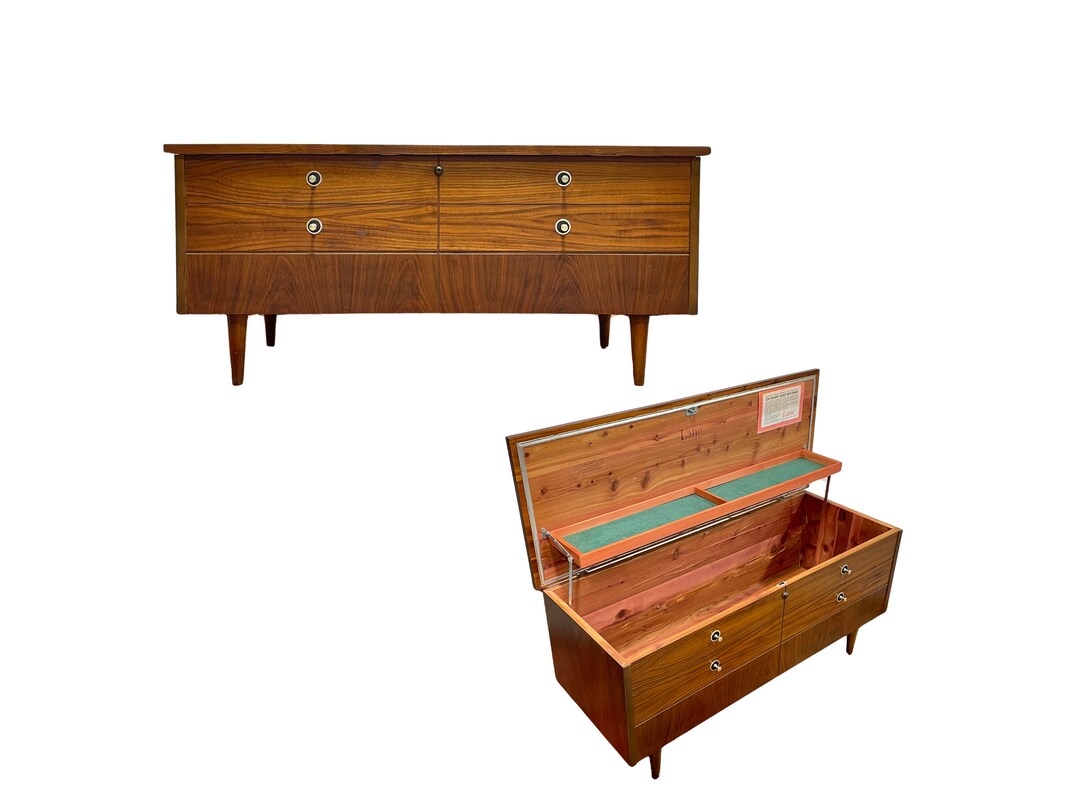 Mid Century MODERN Walnut Storage CHEST, C. 1960's - Etsy