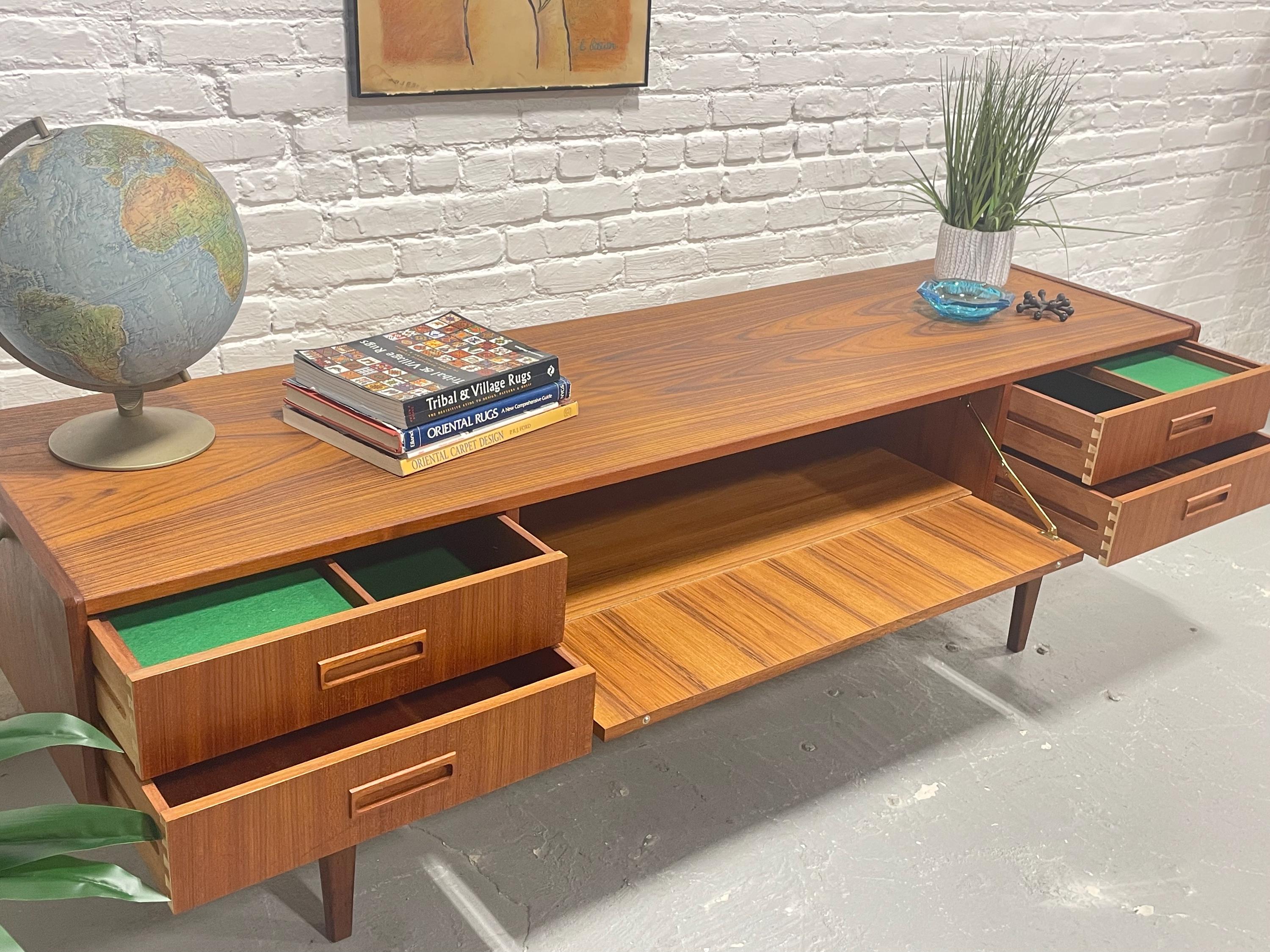 Extra Long & Low Mid Century Modern Credenza / Media Console by P ...