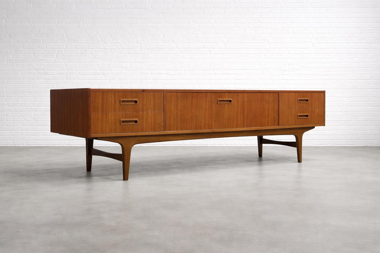 Extra Long & Low Mid Century Modern Credenza / Media Console by P ...