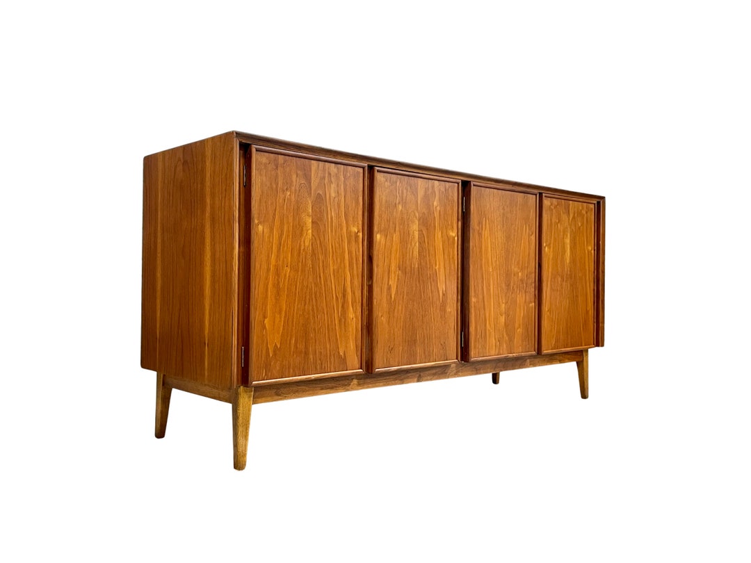 Simple Classic WALNUT Mid Century MODERN CREDENZA / Media Stand ...
