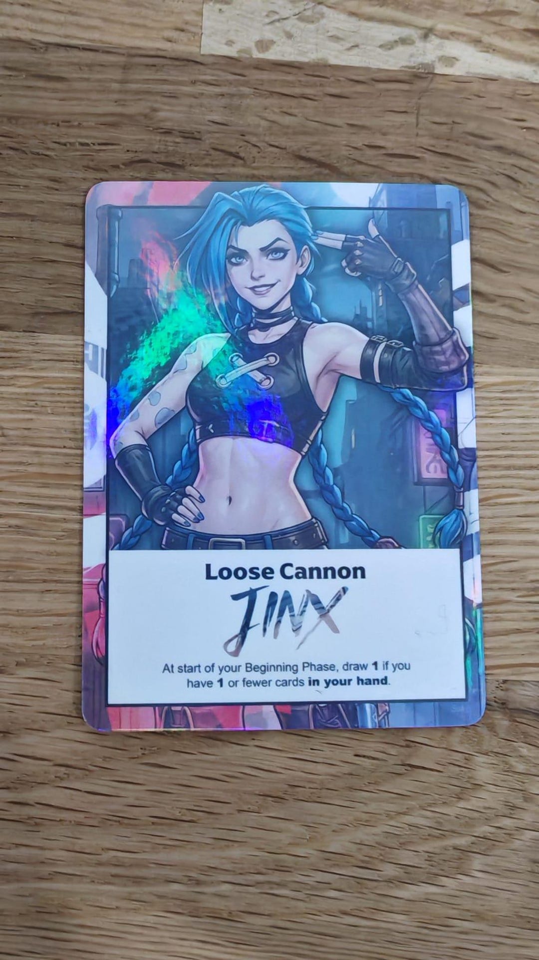 Riftbound Custom Legend Jinx Special Proxy - Etsy