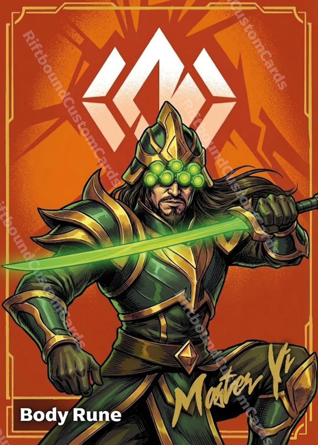 Master Yi Body Comic Rune Riftbound TCG "signed" Champion Proxy - Etsy
